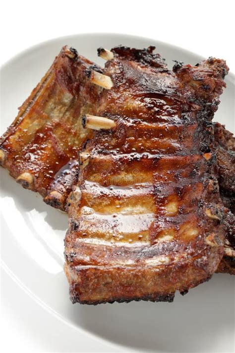Two Raw Pork Spare Ribs Stock Image Image Of Supper 11052623