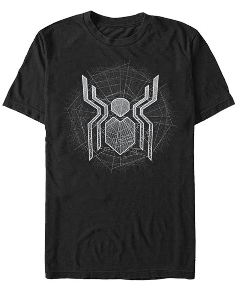 Fifth Sun Футболка Marvel Mens Spider Man Webbed Spider Man Logo Short Sleeve T Shirt Black