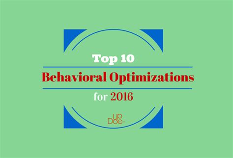 10 behavioral optimizations for 2016 updoc media