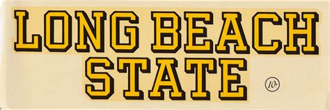 Long Beach State College Decal