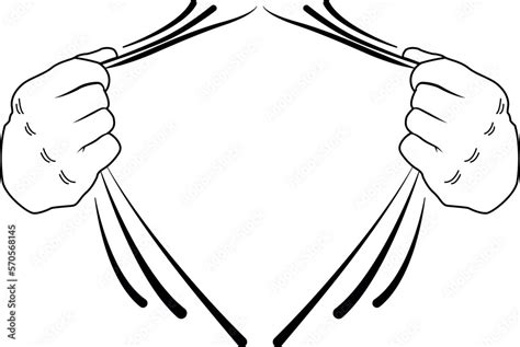Hands Ripping Svg Tear Away Svg Ripped Shirt Svg Supe