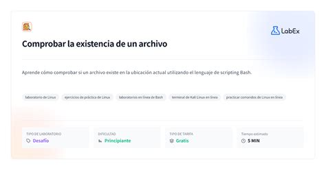 Comprobar La Existencia De Un Archivo Labex