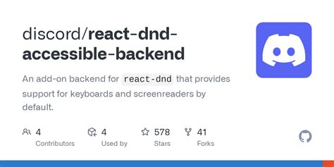 Github Discordreact Dnd Accessible Backend An Add On Backend For