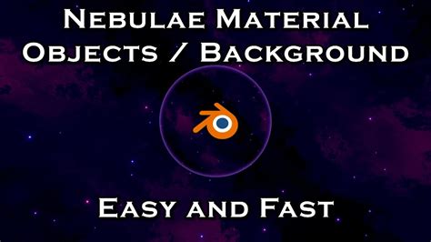 Procedural Cosmic Nebula Shader That Renders Fast Blender Tutorial Youtube
