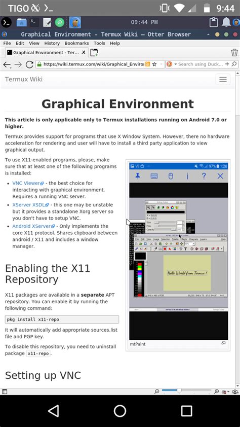 Showcase Termux Wayland Xfce4 X11 Repo Rtermux