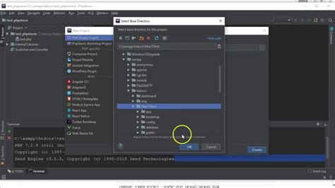 Démarrer Un Projet Laravel Dans Phpstorm Sur Windows Youtube