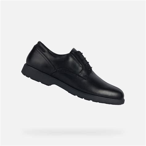 Geox® Spherica Ec11 Wide Leather Shoes Black Man Geox®