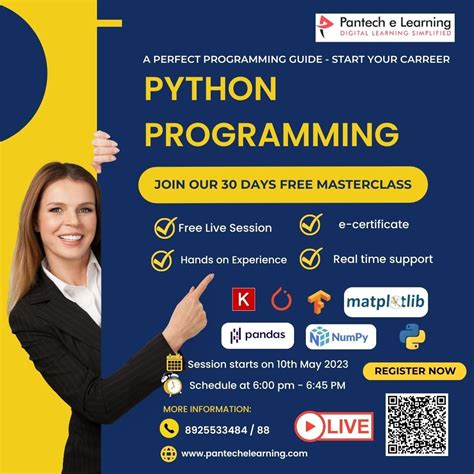 Pantechelearning On Linkedin 30 Days Free Masterclass On Python Programming Basics To
