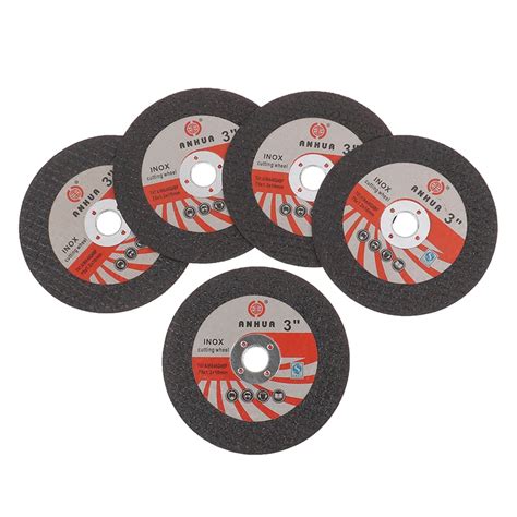 5pcs 3 인치 751210 구멍 미니 커팅 디스크 원형 수지 샌딩 디스크 75mm 앵글 그라인더 스틸 절단