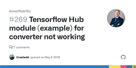 Tensorflow Hub Module Example For Converter Not Working Issue 269