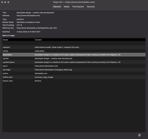 Firefox Get Info Blackspike Blog Blackspike Design Web Design And Development With Astro