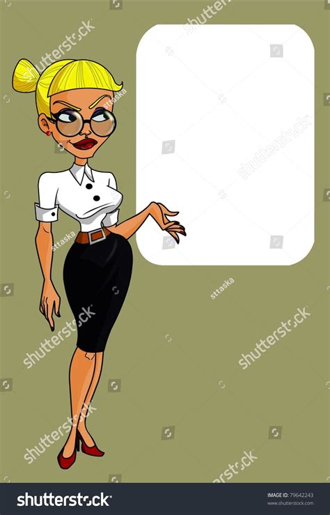 Presentation Sexy Woman Stock Vector Royalty Free 79642243