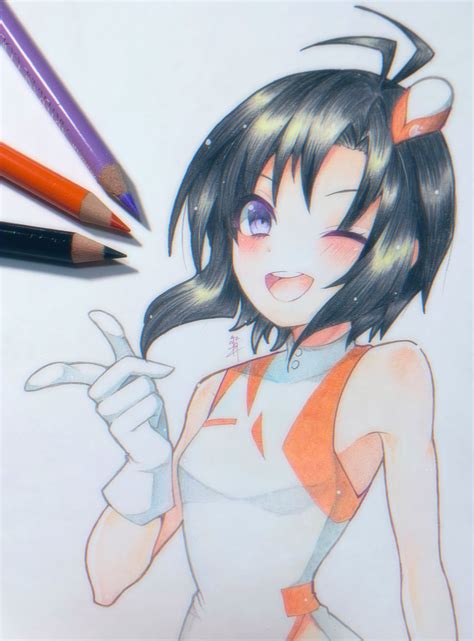 Benidzuki P Kikuchi Makoto Idolmaster Colored Pencil Medium Commentary Highres