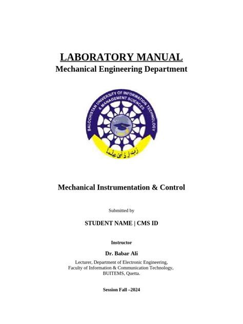 Lab Manual Template Solved Pdf Matrix Mathematics Matlab