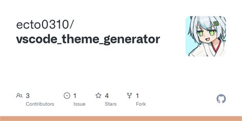 Github Ecto0310vscodethemegenerator