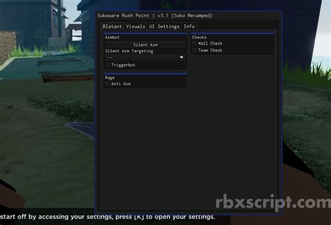 Rush Point Silent Aim Wall Check Visuals Scripts Rbxscript