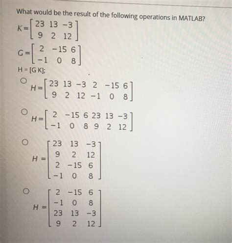 Solved Question 91 Which Of The Following Matlab Logic Solved Question 91 Which Of The Following Matlab Logic