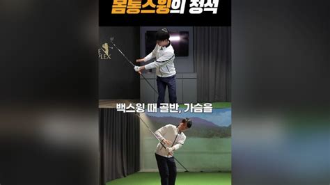 골반 가슴 손이 함께 움직이는 몸통스윙 네이버 Tv