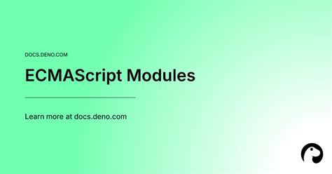 ecmascript modules