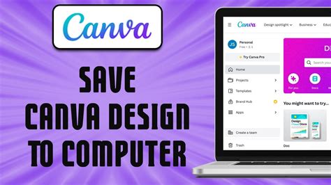 How To Save Canva Design To Computer Easy YouTube