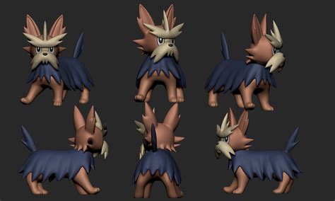 Pokemon Herdier Con 2 Poses Edream Makers
