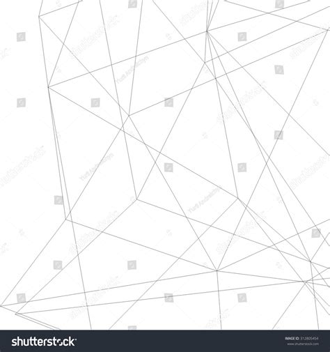 Irregular Abstract Linear Grid Graphical Triangle Stock Vector Royalty Free 312805454