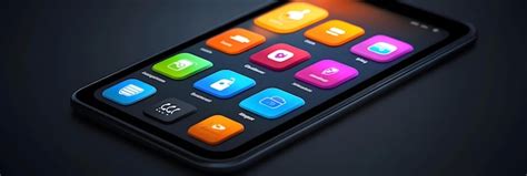 Modern Touchscreen Interface With Colorful Buttons Premium Ai Generated Image