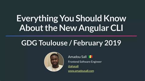 Everything You Should Know About The New Angular Cli Ppt