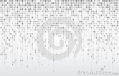 Digital Binary Code Computer Matrix Data Falling Numbers Coding Typography And Codes Stream