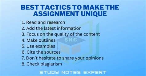 Effective 8 Tips To Make The Assignment Unique And Engaging