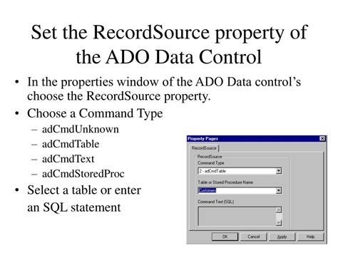 Ppt The Ado Data Control Powerpoint Presentation Free Download Id3361318