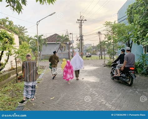 Eid Al Fitr Prayer At The Mosque Editorial Photo