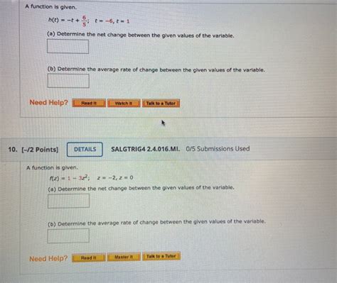 solved a function is given h t t t 6 t 1 a