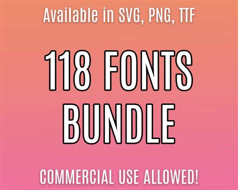 118 Fonts Bundle Ttf Svg Png Formats Handwritten Brush Distressed
