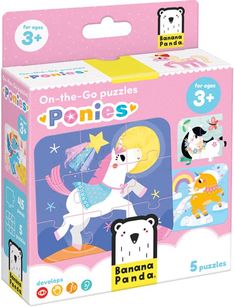 Puzzle Ponies 45 Piezas 5 Puzzles 3 Contrapunto