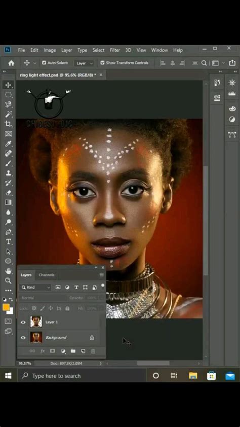 Ring Light Effect In Photoshop