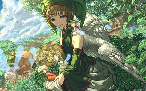 Kumiromi Of Harvest And Cute Fairy Elona Drawn By Harusamerueken