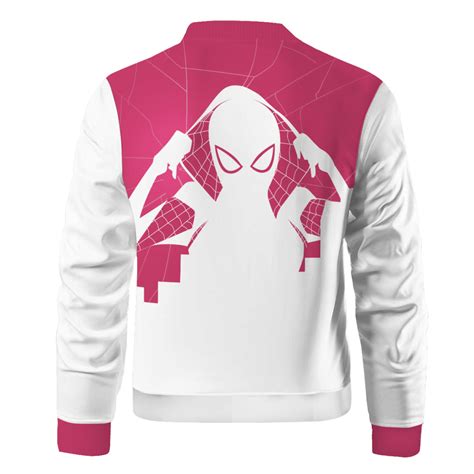 Anime Spiderverse Gwen Bomber Jacket Anime Jacket