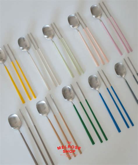 멜로즈샵 멜로즈샵 한식 수저세트 커트러리 스텐 숟가락 젓가락 커플 신혼부부 집들이 선물 실버 숟가락세트 위시버킷