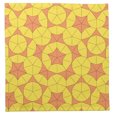 Penrose Sun Tile Napkin Zazzle English Paper Piecing Quilts Penrose Paper Piecing Quilts