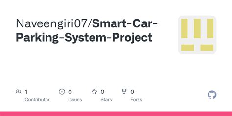 GitHub Naveengiri Smart Car Parking System Project