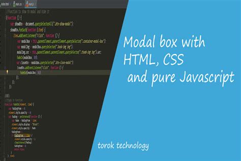 How To Make Modal Box With Html Css Pure Javascript Programming Geek