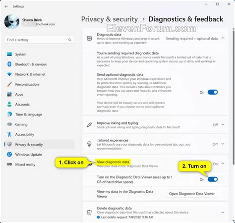 Enable Or Disable Diagnostic Data Viewer In Windows 11 Windows 11 Forum