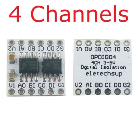 OPDIB04 4 Channels DC 3 3V 5V Digital Isolation Communication Module 150Kbps TTL LvTTL Level