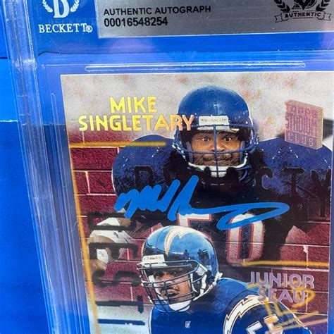 Mike Singletary Autographed 1994 Stadium Club Mercari