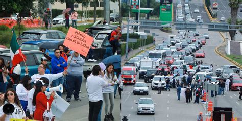 Manifestación En Puebla Empleados Del Poder Judicial Bloquean Vía