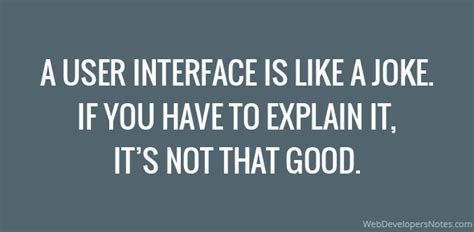 JOKE A User Interface Is Like A Joke