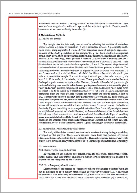 Mdpi Article Layout And Templates Revised For Future Volumes