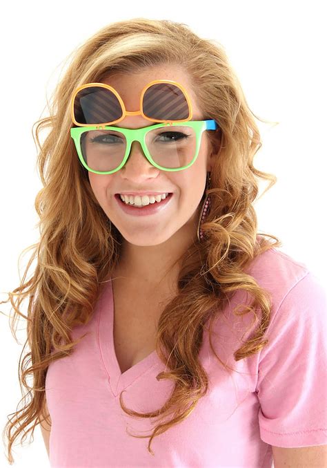 Neon Pink Nerd Glasses