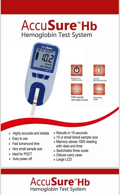 Manual Accusure Hemoglobin Meter At ₹ 1850piece In Surat Id